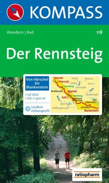 Der Rennsteig - Hörschel - Blankenstein: Wanderkarte mit Kurzführer ...