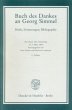 Buch des Dankes an Georg Simmel von Kurt Gassen / Michael Landmann (Hgg ...