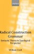 Radical Construction Grammar von William Croft - englisches Buch ...