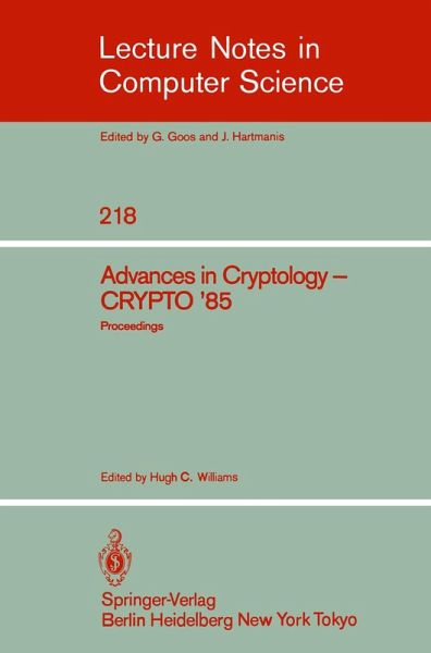 Advances in Cryptology - Fachbuch - bücher.de