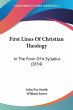 First Lines Of Christian Theology von John Pye Smith bei bücher.de ...