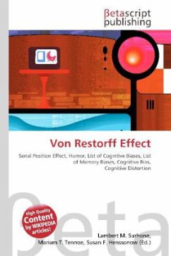 Von Restorff Effect - englisches Buch - bücher.de
