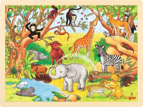 Goki 57892 - Einlegepuzzle Afrika - Jetzt bei bücher.de bestellen