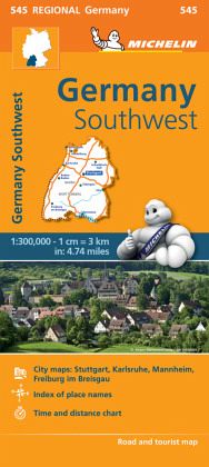 Germany Southwest - Michelin Regional Map 545 von Michelin - Landkarten ...