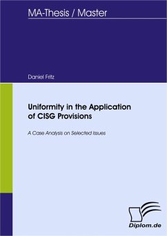 Uniformity in the Application of CISG Provisions (eBook, PDF) von Daniel Fritz - bücher.de