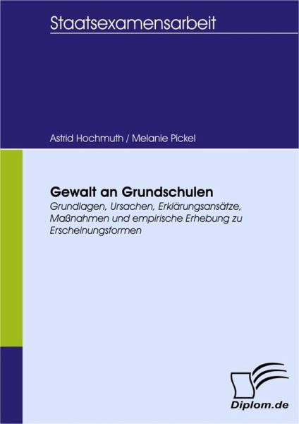 Gewalt an Grundschulen (eBook, PDF) von Astrid Hochmuth; Melanie Pickel ...