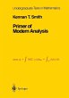 Primer of Modern Analysis von K.T. Smith bei bücher.de bestellen