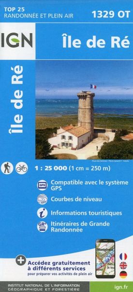 IGN Karte, Carte de randonnée (et plein air) Île de Ré - Landkarten bei bücher.de bestellen