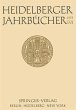 Heidelberger Jahrbücher XVII von Hans Walter Wolff; Hermann Glockner ...