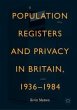 Population Registers and Privacy in Britain, 1936-1984 von Kevin Manton ...