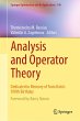 Analysis and Operator Theory - Fachbuch - bücher.de
