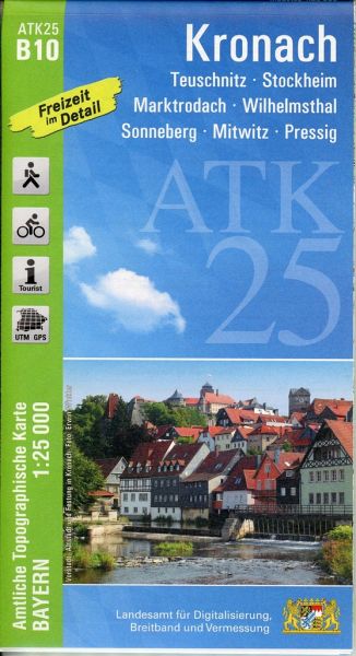 ATK25-B10 Kronach (Amtliche Topographische Karte 1:25000) - Landkarten ...
