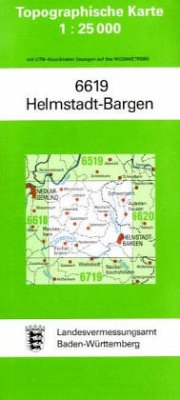 Topographische Karte Baden-Württemberg Helmstadt-Bargen - Landkarten ...