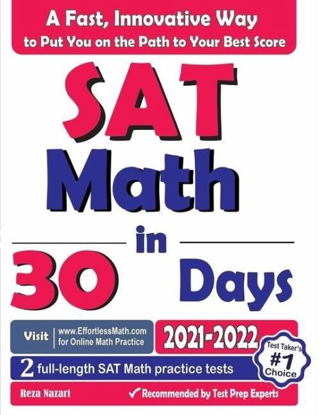 SAT Math in 30 Days von Reza Nazari - englisches Buch - bücher.de