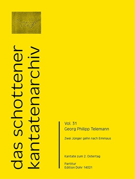 Zwei Jünger gehn nach Emmaus für Soli, gem Chor und Instrumente ...