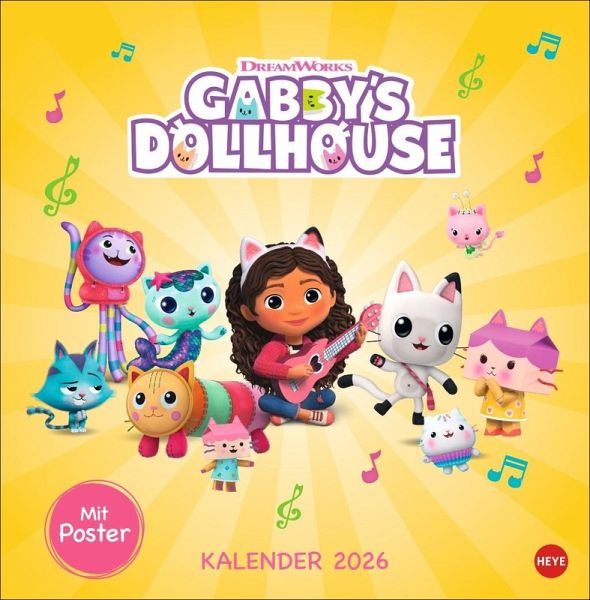 Gabby's Dollhouse Broschurkalender 2026 - Kalender bei bücher.de bestellen