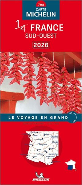 Southwestern France 2026 - Michelin National Map 708 von KN.France Sud ...