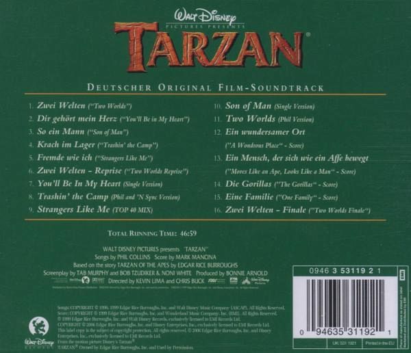 Tarzan von Original Soundtrack auf Audio CD - jetzt bei bücher.de bestellen