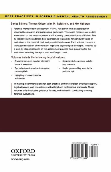 Evaluation of Sexually Violent Predators von Philip H. Witt; Mary Alice ...