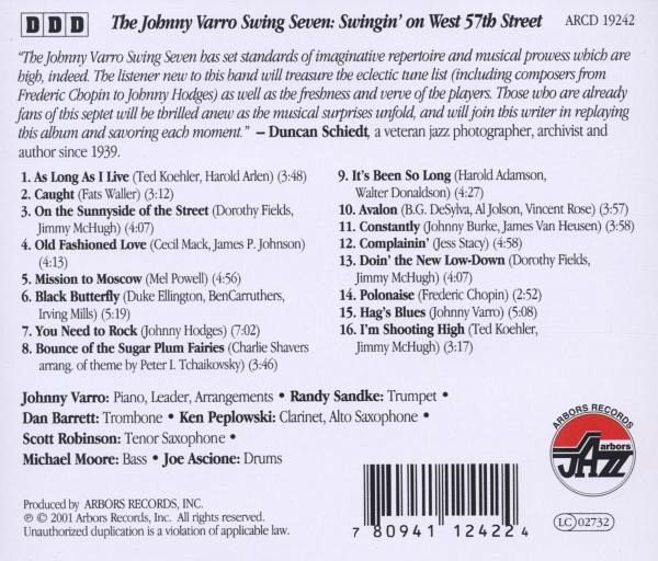 Swingin' On West 57th Street von The Johnny Varro Swing 7 auf Audio CD ...