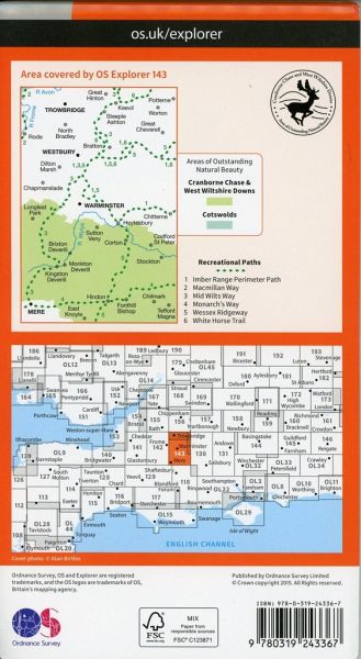Warminster and Trowbridge von Ordnance Survey - Landkarten bei bücher ...