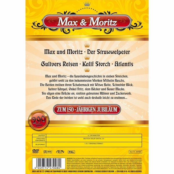 Max & Moritz und viele mehr auf DVD - jetzt bei bücher.de bestellen