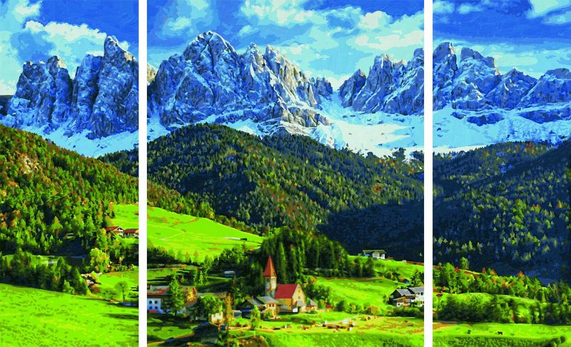 Schipper 609260760 - Malen nach Zahlen, St. Magdalena in Südtirol - Jetzt bei bücher.de bestellen