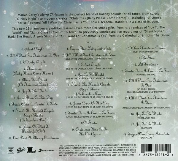Merry Christmas Deluxe Anniversary Edition von Mariah Carey auf Audio ... Merry Christmas Deluxe Anniversary Edition von Mariah Carey auf Audio ...