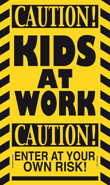 Corvus A750412 - Schild: Kids-at-Work / Caution! Kids at Work ...