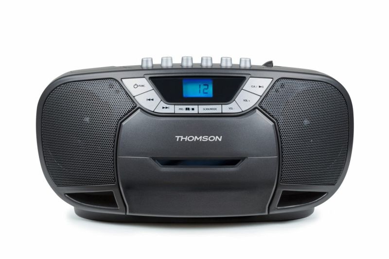 Thomson CD-Radio RK101CD, UKW-Radio mit CD-Player und Kassettenrekorder ...