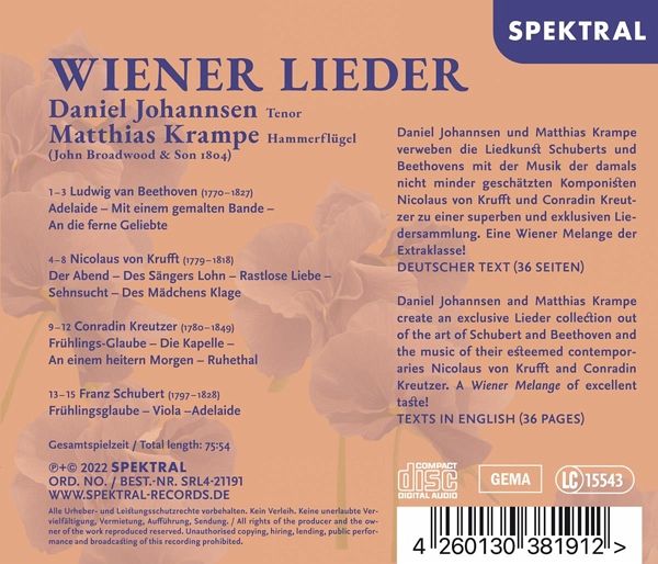 Wiener Lieder von Daniel Johannsen / Matthias Krampe auf Audio CD - jetzt bei bücher.de bestellen